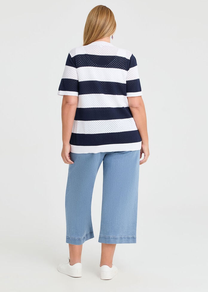 Shop Plus Size Cotton Button Up Knit Cardigan, Multi | Taking Shape AU