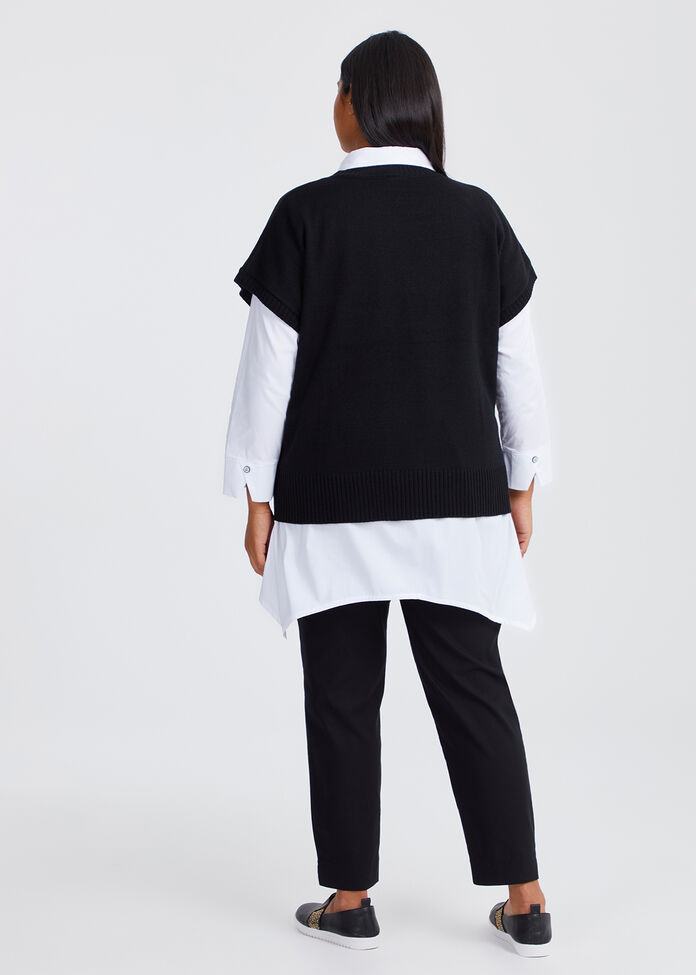 Shop Plus Size Soft Touch Casual Vest, Black | Taking Shape AU