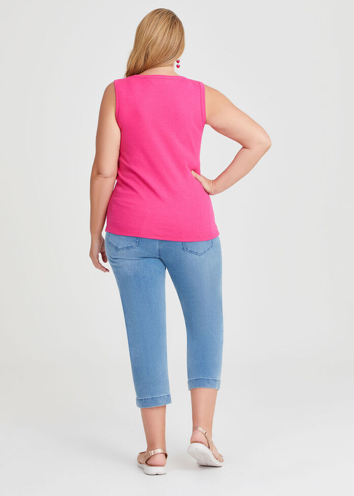 Shop Plus Size Cotton Modal Rib Tank, Red | Taking Shape AU