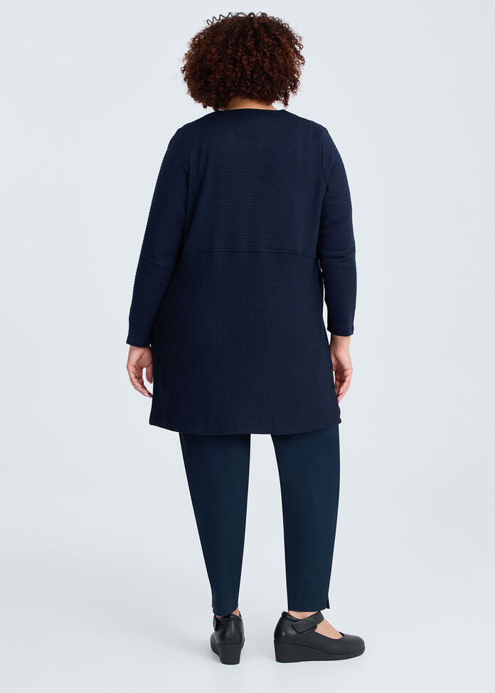 Shop Plus Size Natural Canopy Texture Cardigan, Navy | Taking Shape AU