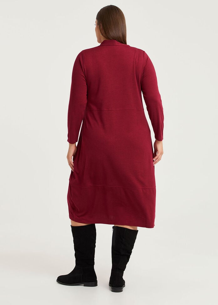 Shop Plus Size Natural Halo Ponte Rouge Dress, Red | Taking Shape AU