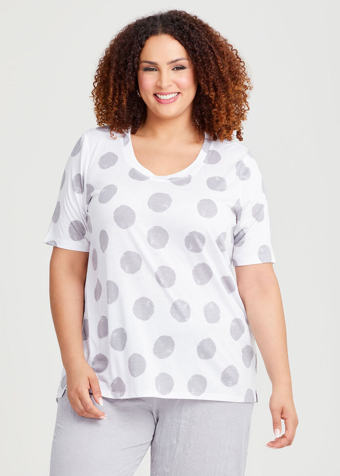 Shop Plus Size Bamboo Martha Spot Top, Spots | Taking Shape AU