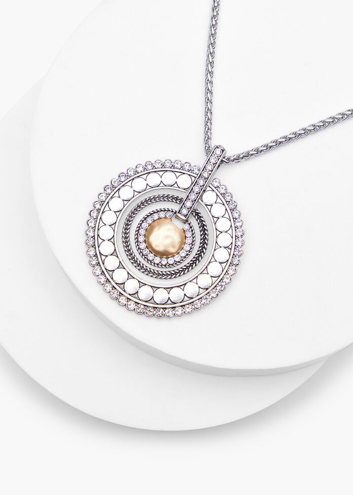 Shop Two Tone Disc Pendant in Multi | Accessories | Taking Shape AU