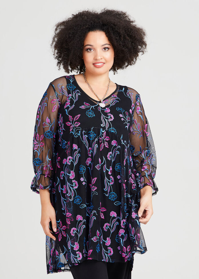 Shop Plus Size Azure Embroidery Tunic, Multi | Taking Shape AU