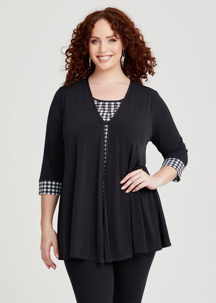 Shop Plus Size All In One Tunic, Black | Taking Shape AU