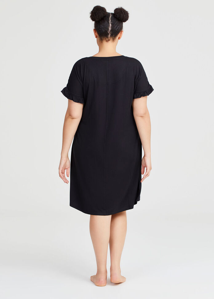 Shop Plus Size Minnie Sleepy Head Nightie, Black | Taking Shape NZ