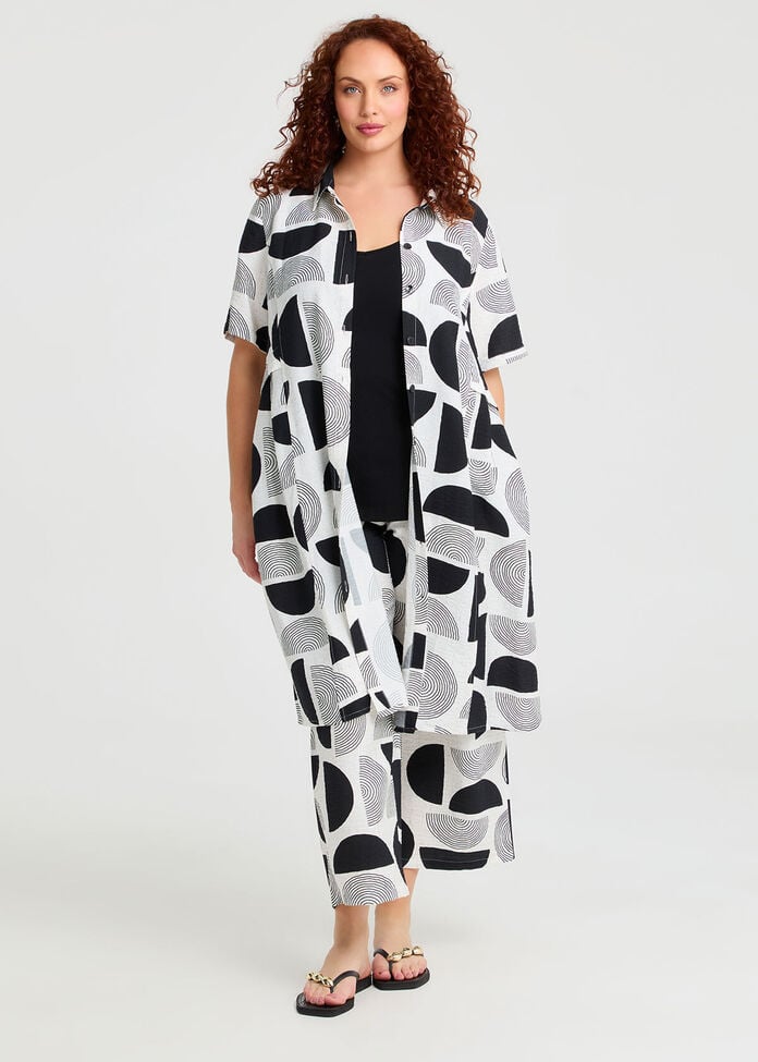 Shop Plus Size Natural Tara Abstract Pant, Multi | Taking Shape CA