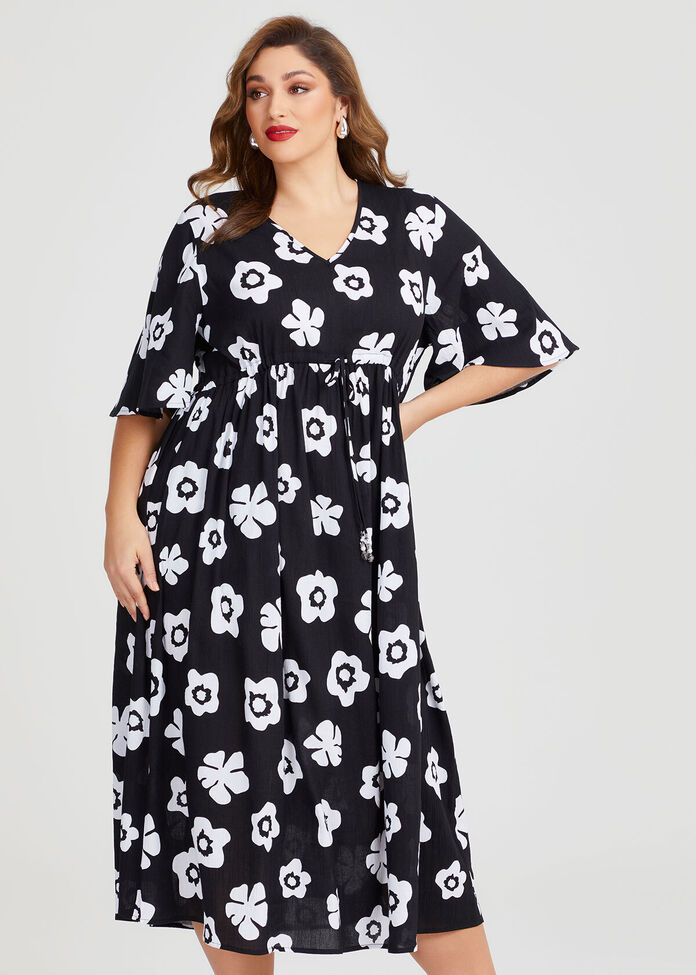 Shop Plus Size Natural Ianna Midi Dress, Multi | Taking Shape NZ