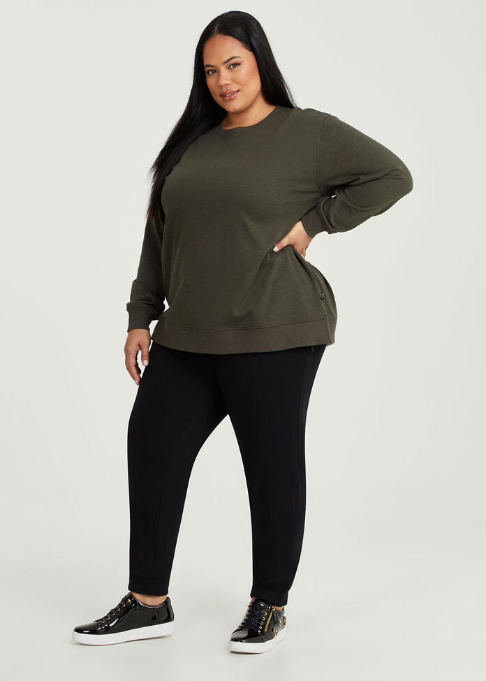 Shop Plus Size Boyfriend Tunic Sweat, Green | Taking Shape NZ