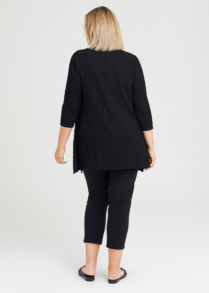 Shop Plus Size Zara Zip Neck Top, Black | Taking Shape AU