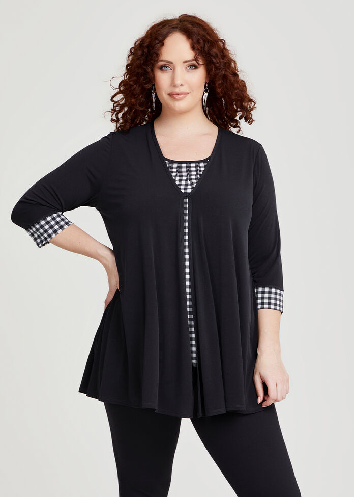 Shop Plus Size All In One Tunic, Black | Taking Shape AU