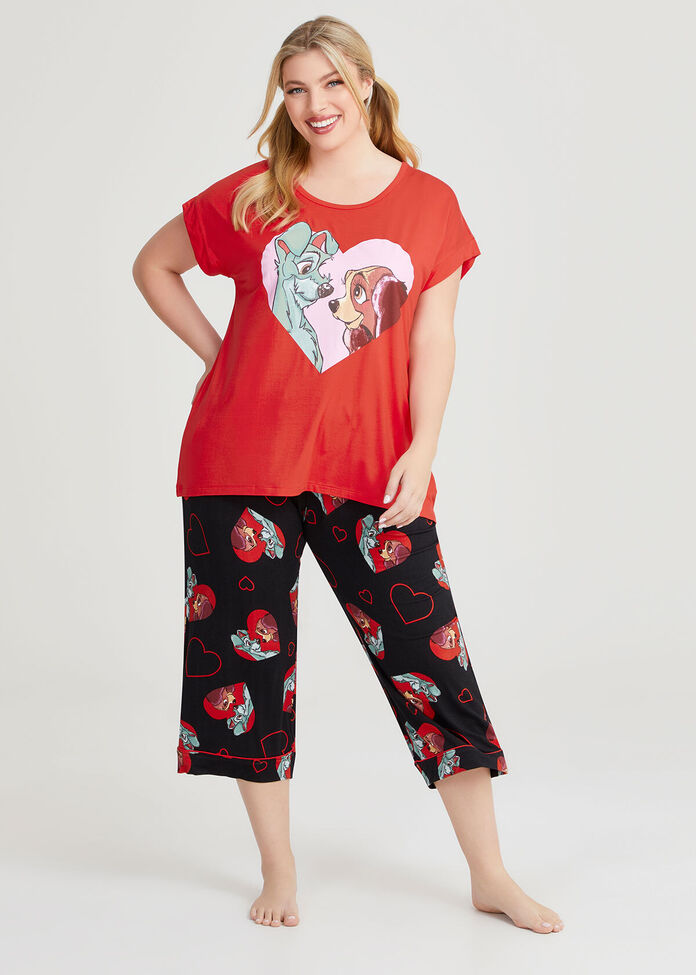 Shop Plus Size Lady and the Tramp Pyjama Pant, Multi | Taking Shape AU