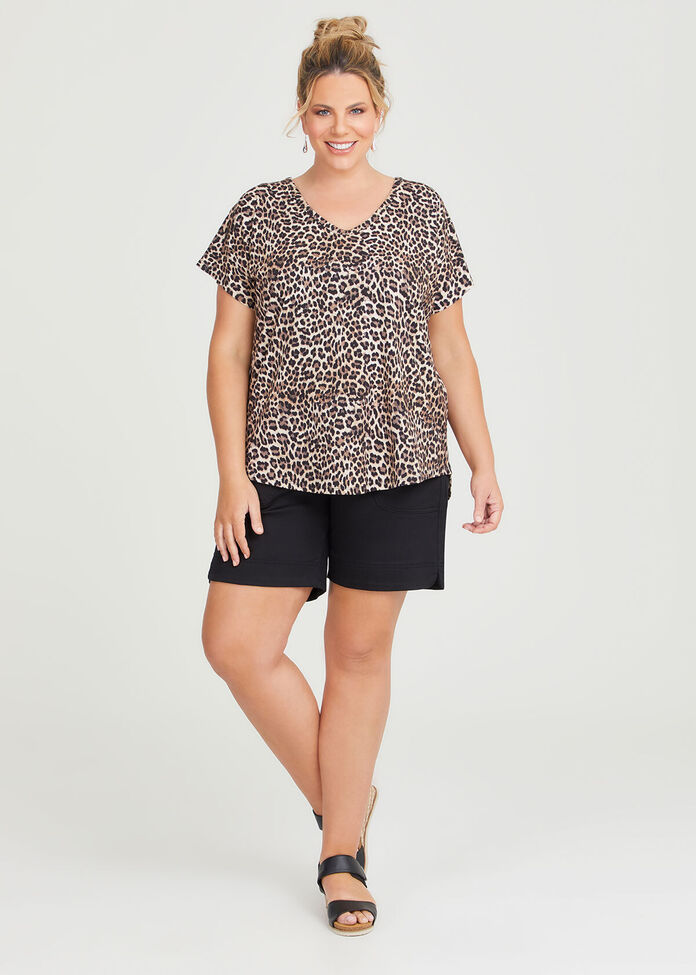 Shop Plus Size Cotton Animal Print Top, Multi | Taking Shape AU