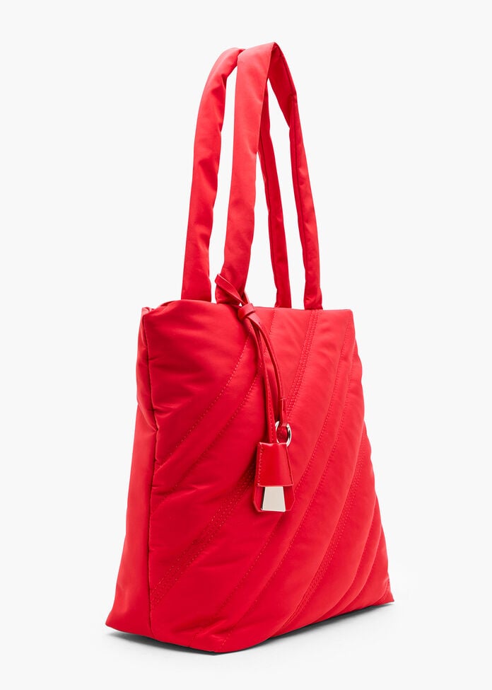 Red Puffy Shoulder Bag: Statement Style | Taking Shape AU