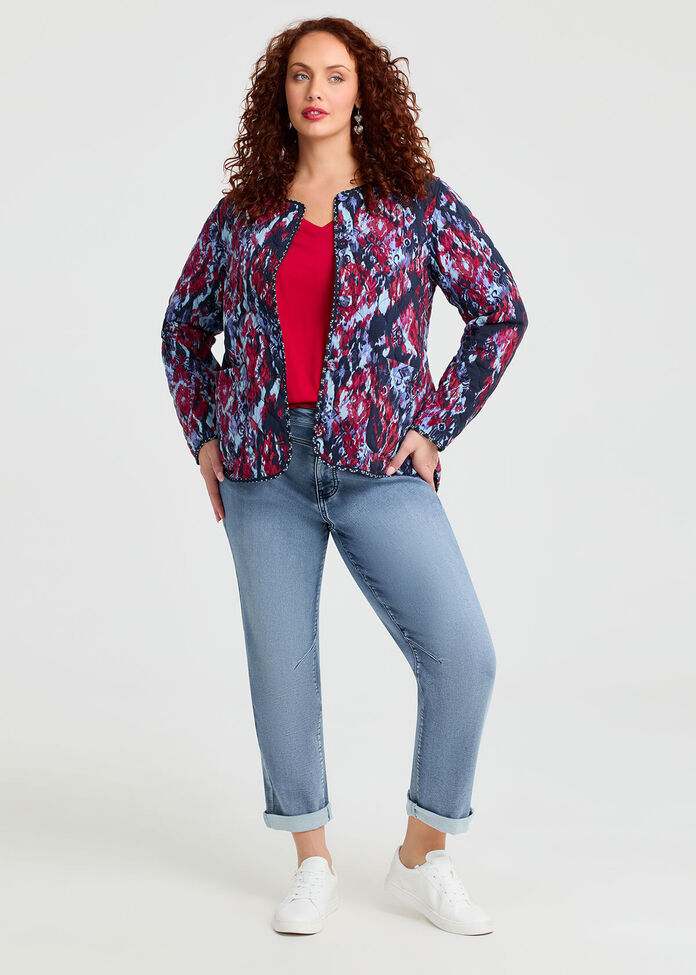 Shop Plus Size Cotton Button Sleeve T-shirt, Red | Taking Shape NZ