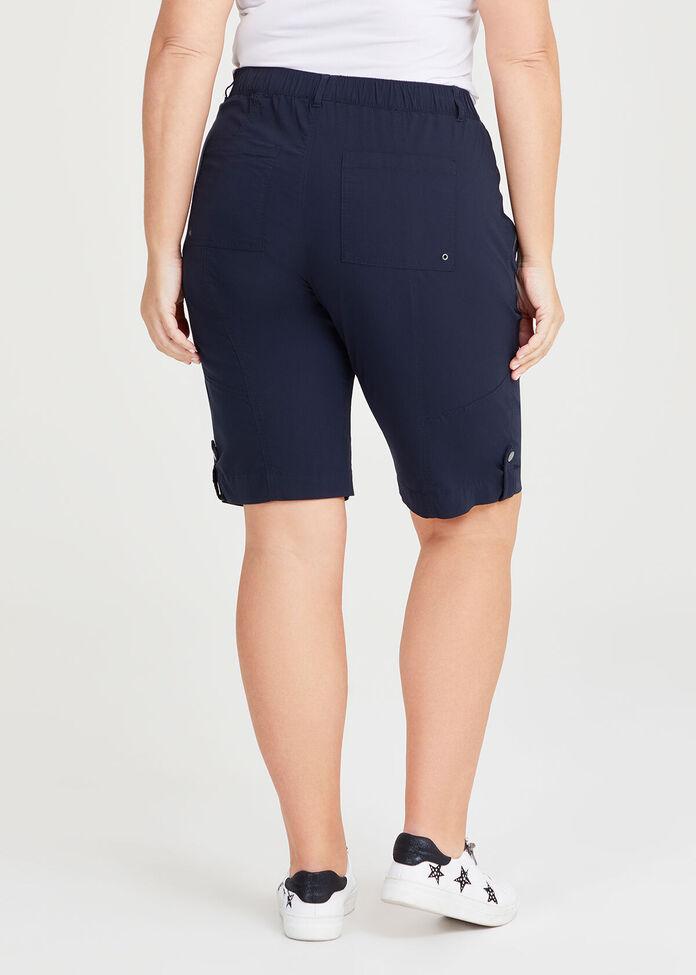 Shop Plus Size Zip Pocket Cargo Short, Navy | Taking Shape AU