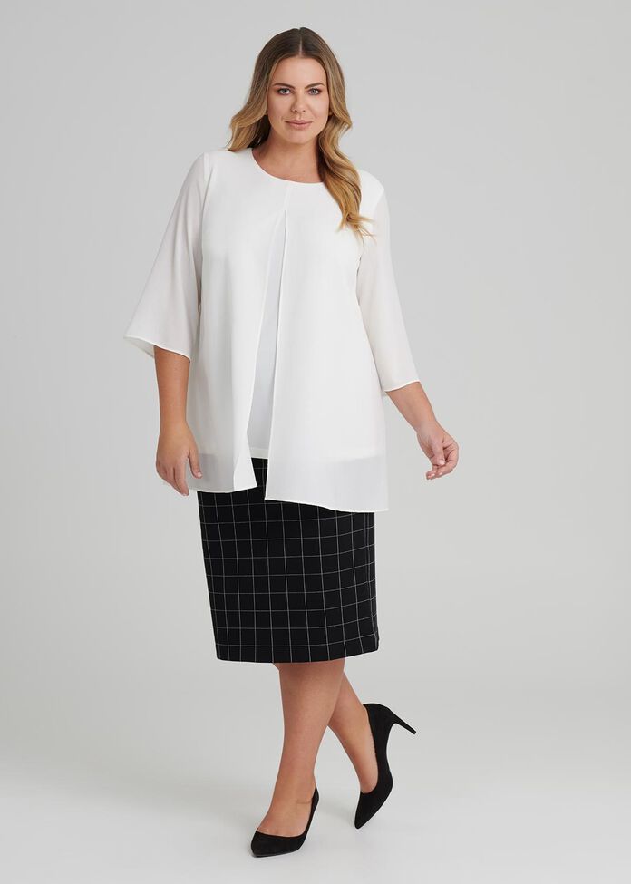 Shop Plus Size Secretary Top, White | Taking Shape AU