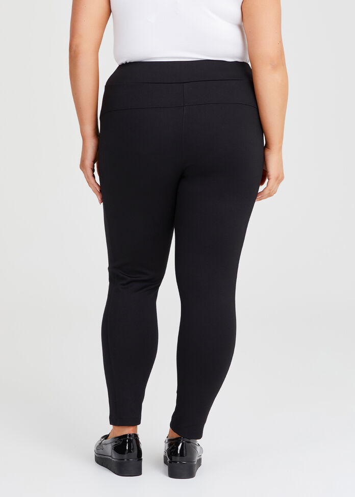 Shop Plus Size Petite Ponte Fundamental Pant in Black | Taking Shape NZ