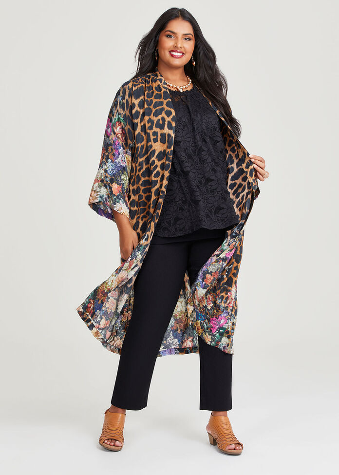 Shop Plus Size Natural Wild Ways Duster, Multi | Taking Shape AU