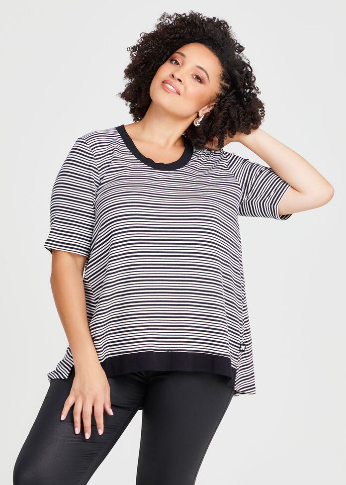Shop Plus Size Natural Teegan Top in Multi | Taking Shape AU