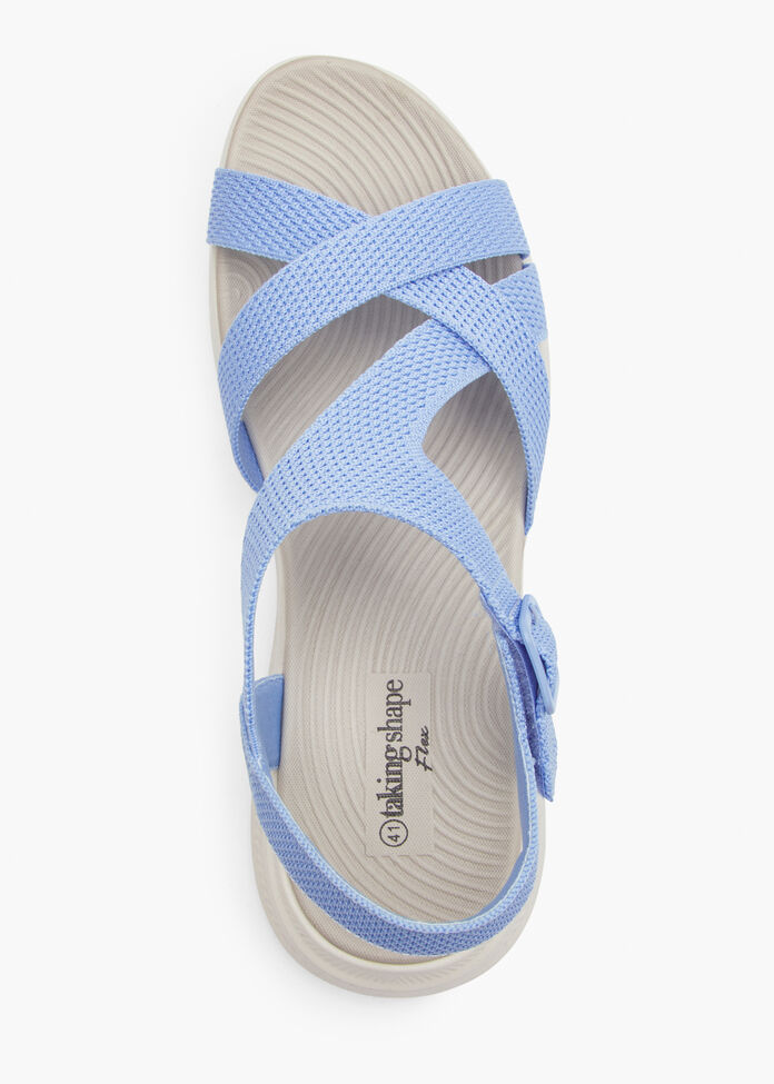 Shop Blue Knit Flex Comfort Sandal | Comfortable Shoes | Taking Shape AU