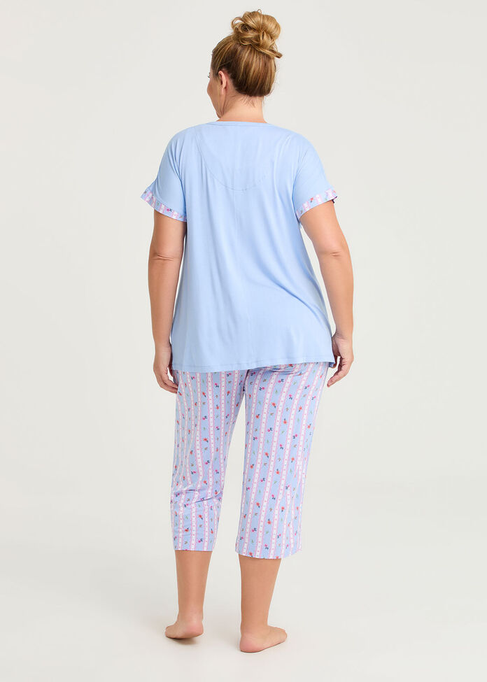 Shop Plus Size Bamboo Pastel Pyjama Top, Blue | Taking Shape AU