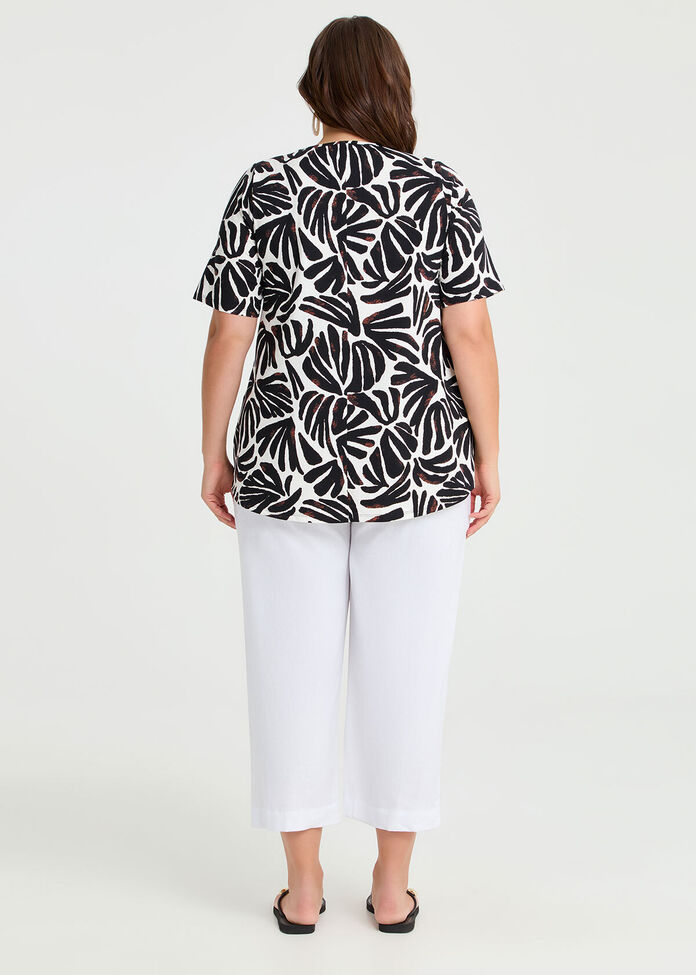 Shop Plus Size Cotton Mia Palm Top, Multi | Taking Shape AU