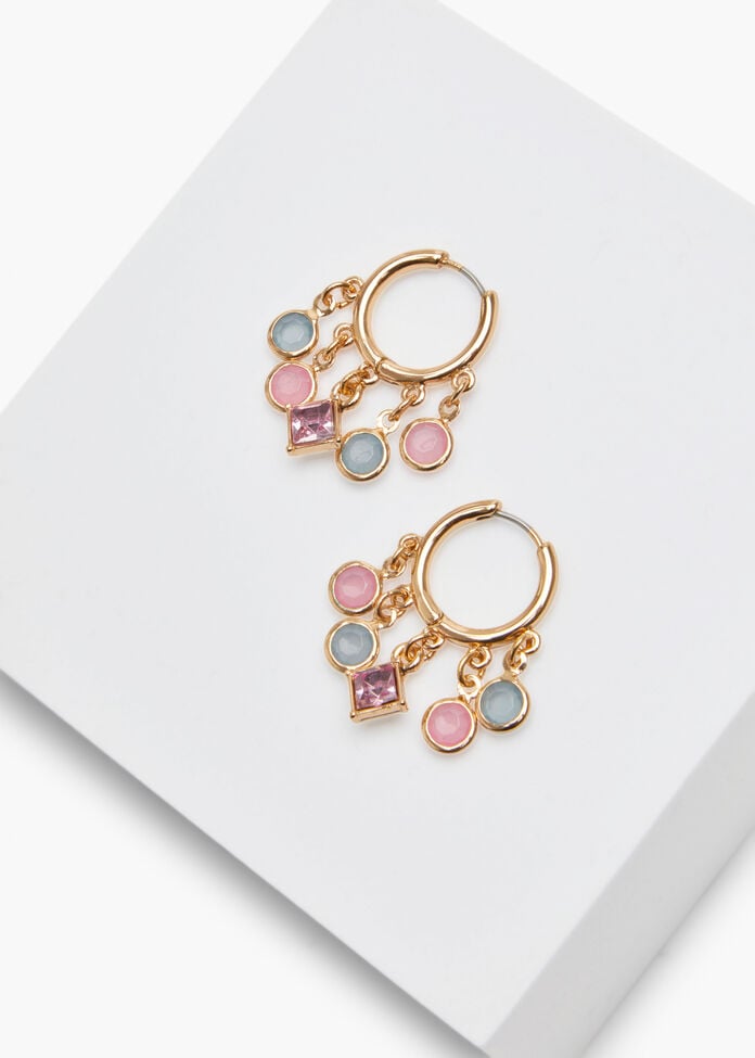 Shop Crystal Hoop Earrings in Multi | Accessories | Taking Shape AU
