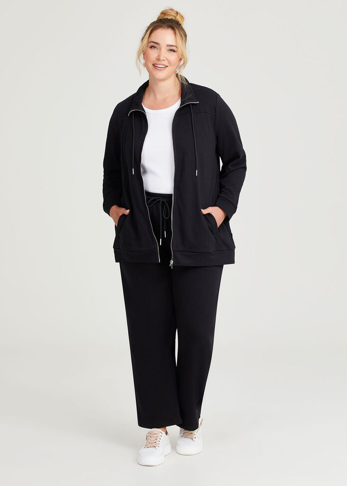 Shop Plus Size Funnel Neck Active Jacket, Black | Taking Shape AU