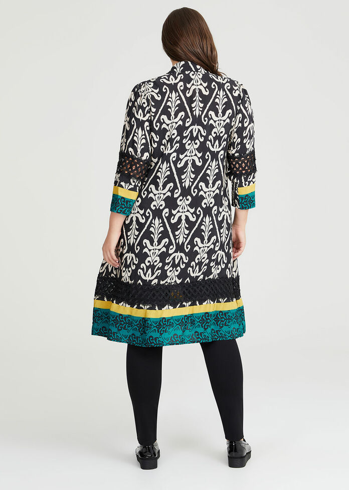 Shop Plus Size Batik Border Natural Dress, Black | Taking Shape UK