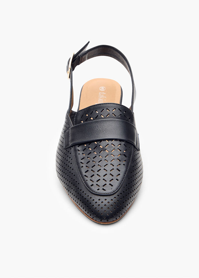 Shop Black Lasercut Slingback Shoe | Comfortable Shoes | Taking Shape AU