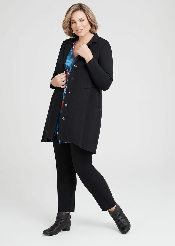 Shop Plus Size Lia Bamboo Ponte Jacket, Black | Taking Shape AU