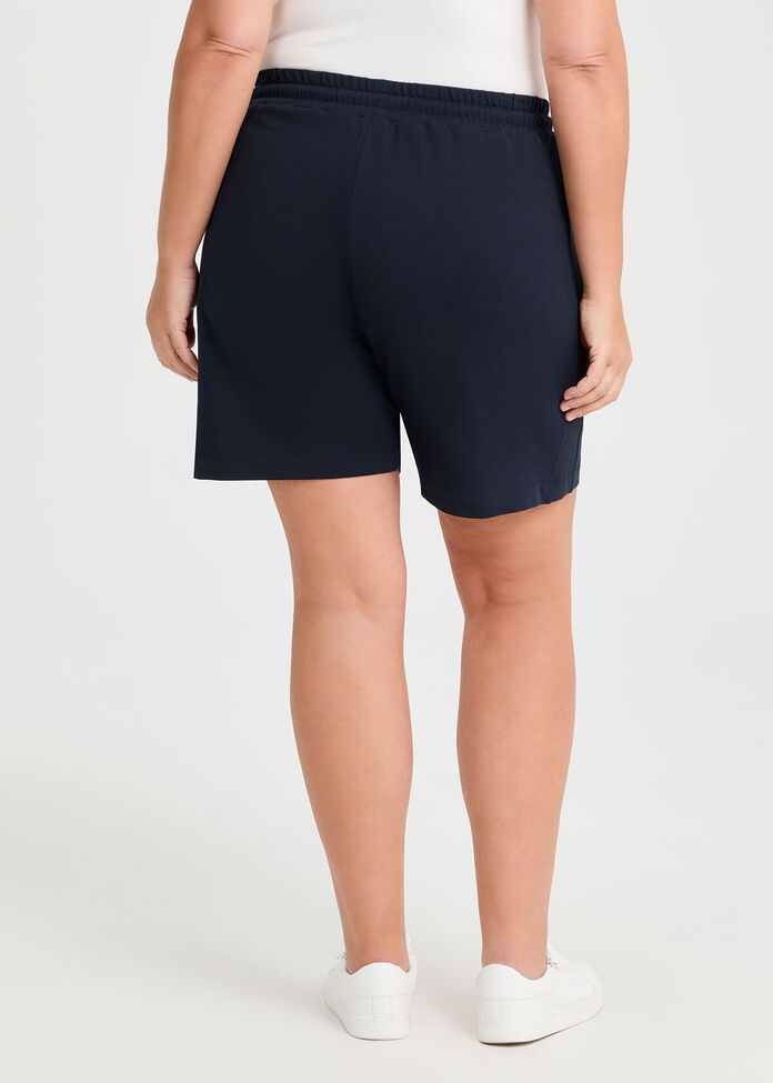 Shop Plus Size Cotton Sideline Shorts, Blue | Taking Shape NZ