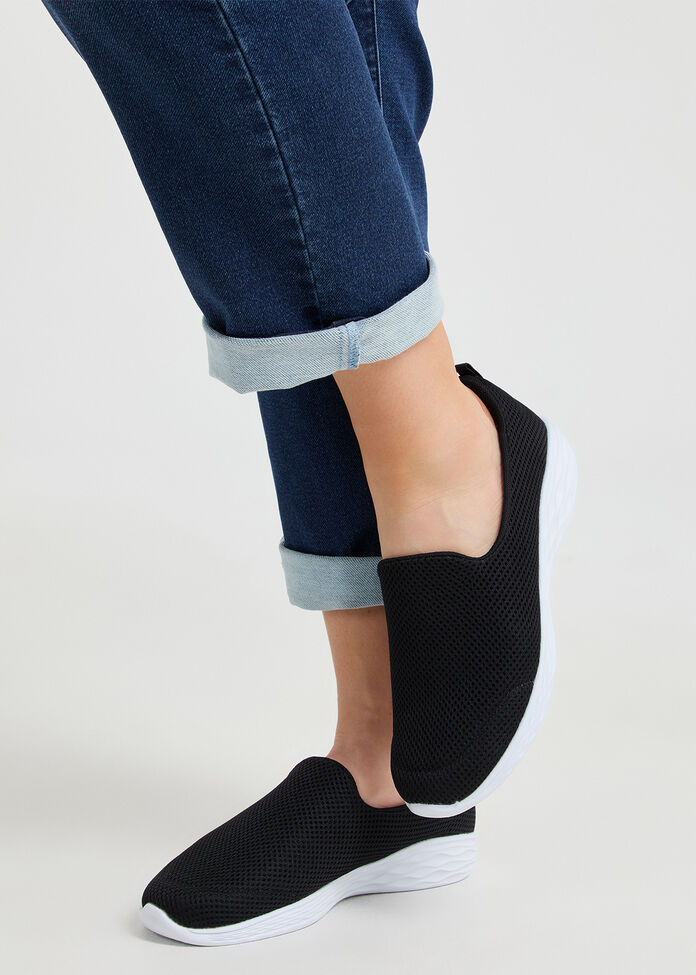 Shop Black Slip On Mesh Sneaker | Comfortable Shoes | Taking Shape CA
