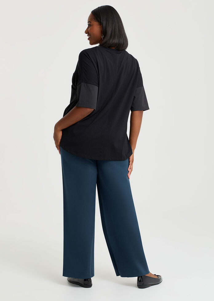 Shop Plus Size Pima Cotton Kelly Pocket Top, Black | Taking Shape AU