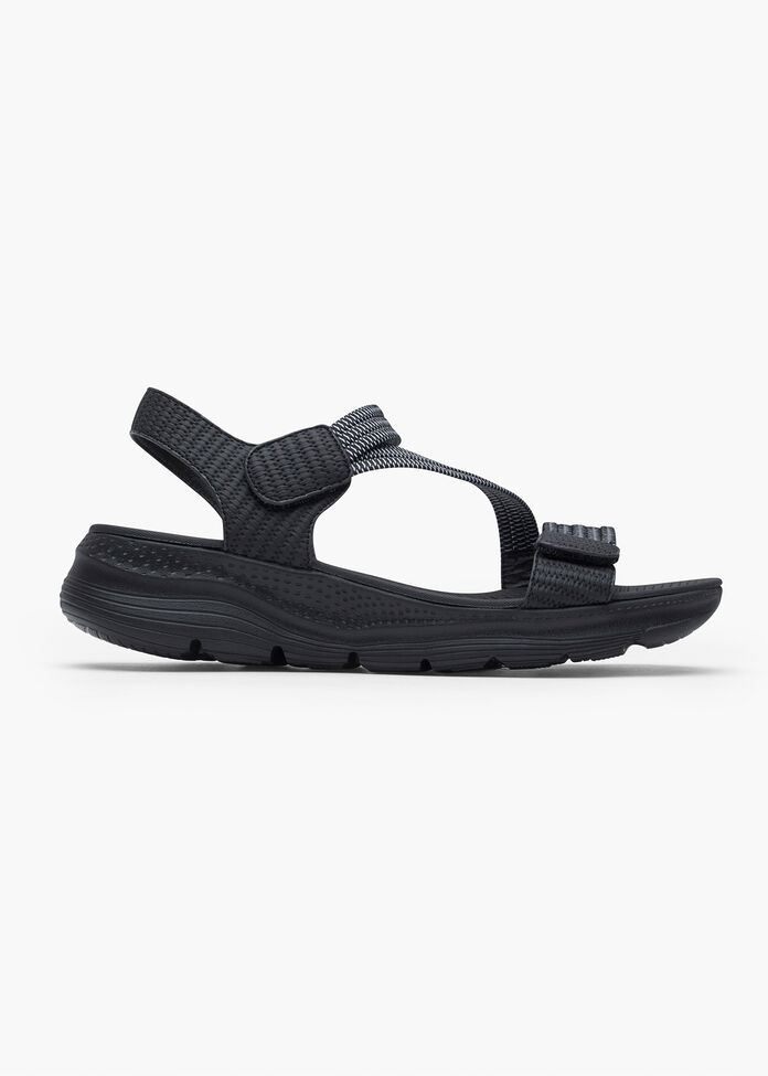 Shop Black Thick Sole Flex Comfort Sandal | Comfortable Shoes | Taking ...
