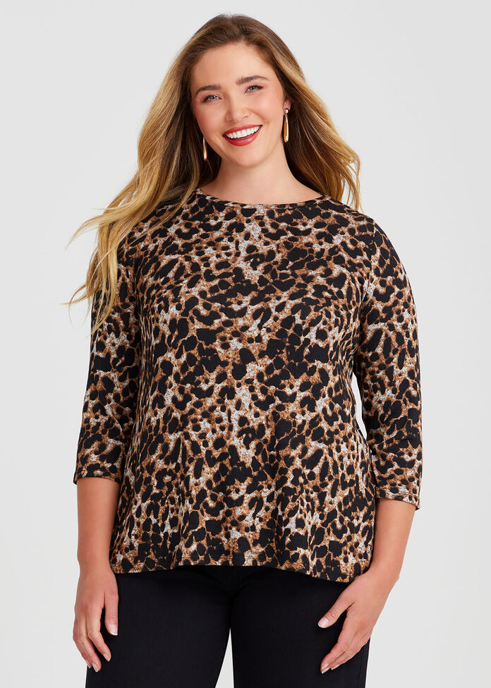 Animal Print Plus Size Women's Top | Bamboo & Cosy | Taking Shape AU