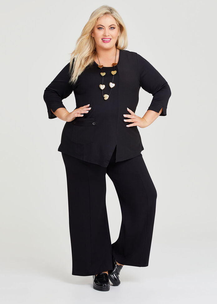 Shop Plus Size Bamboo Ponte Amira Pant Black Taking Shape Au