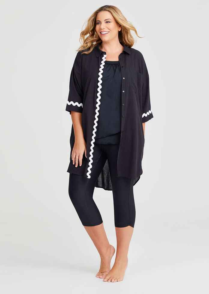 Shop Plus Size Mesh Tulip Style Tankini, Black | Taking Shape NZ