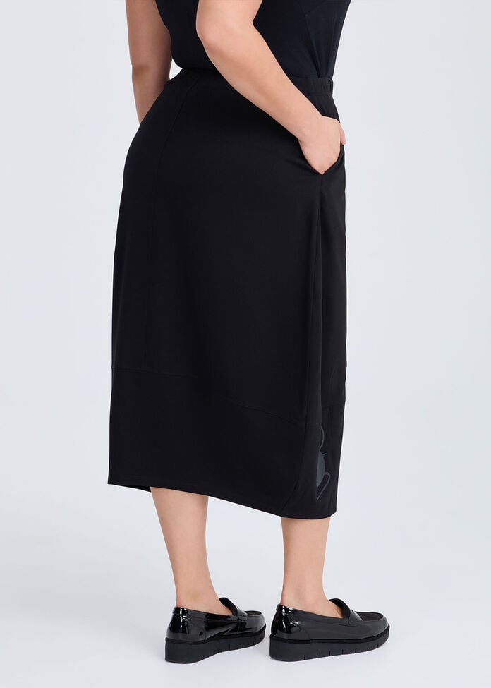 Shop Plus Size Ponte Onyx Skirt, Black | Taking Shape NZ