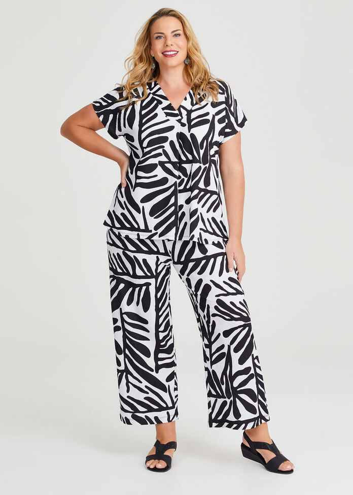 Plus Size Black & White Ceres Top for Women | Taking Shape AU