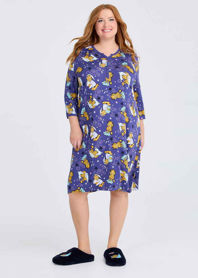 Shop Plus Size Garfield Sleepy Nightie, Multi | Taking Shape AU