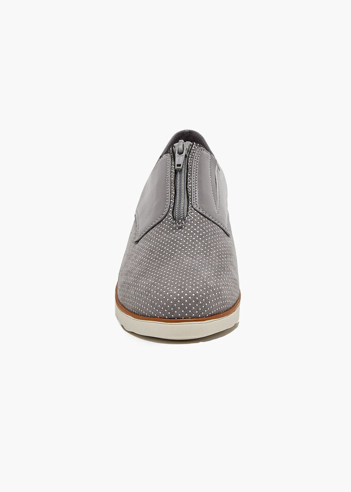 Shop Grey Zip Front Casual Shoe | Comfortable Shoes | Taking Shape AU