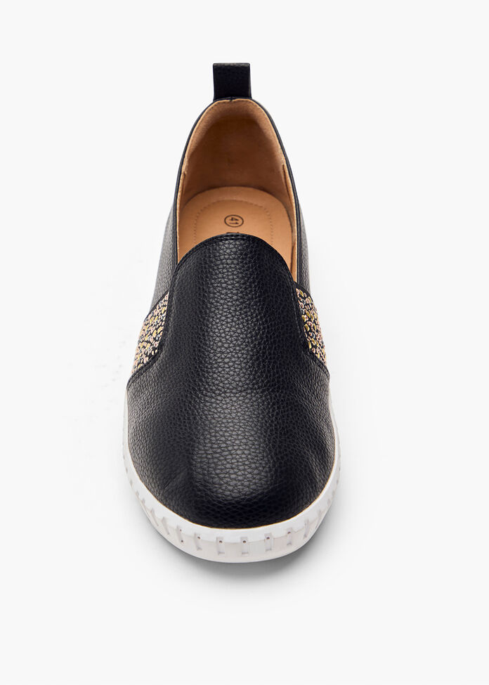 Shop Black Elastic Loafer Flex Shoe | Comfortable Shoes | Taking Shape NZ