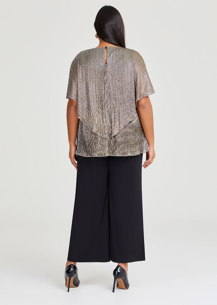 Shop Plus Size Moon Dust Shimmer Top in Black | Taking Shape AU