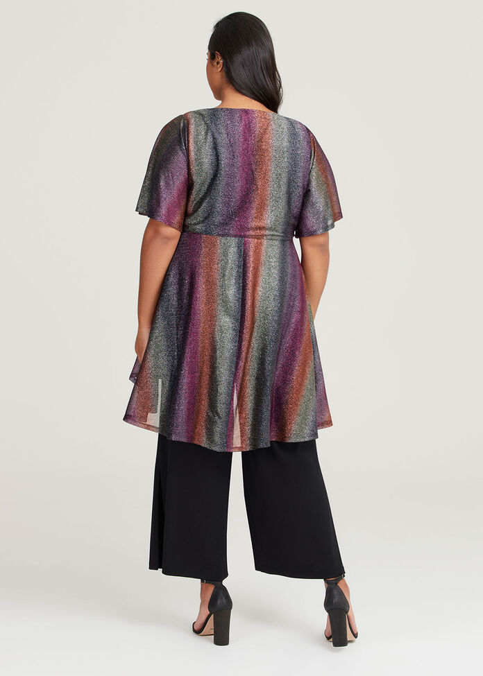 Shop Plus Size Rainbow Lurex Tunic, Multi | Taking Shape AU