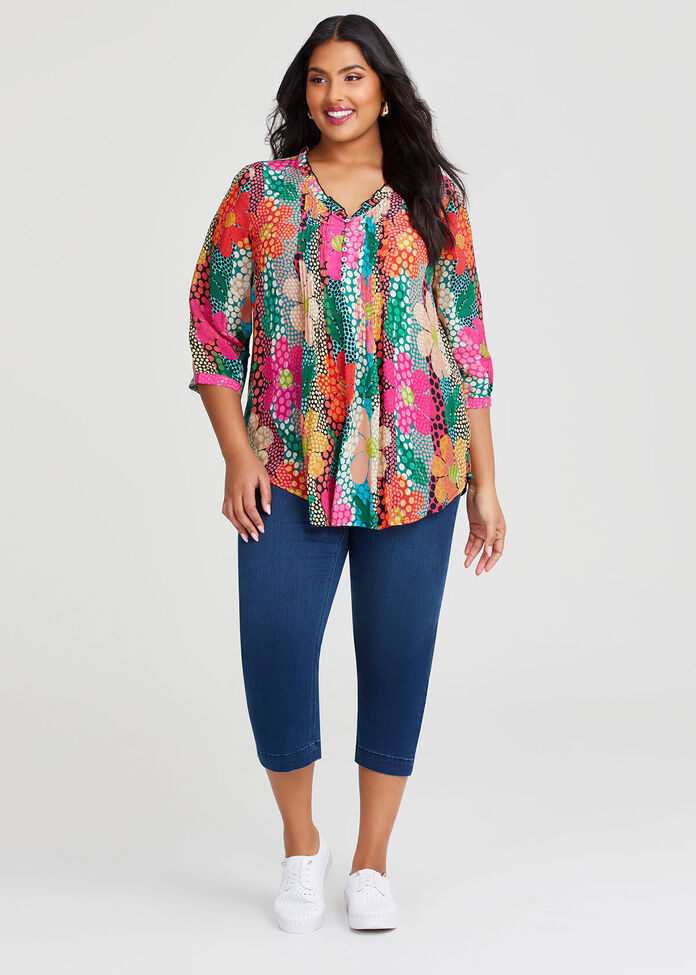 Shop Plus Size Natural Sorrento Sun Top, Multi | Taking Shape AU