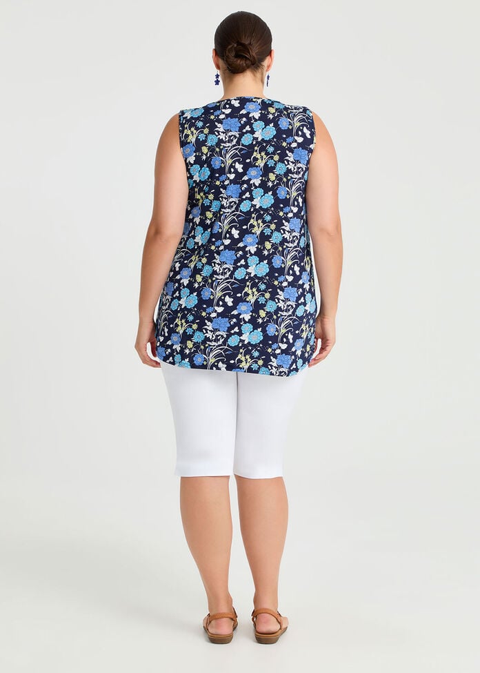 Shop Plus Size Floral Tank, Blue | Taking Shape NZ