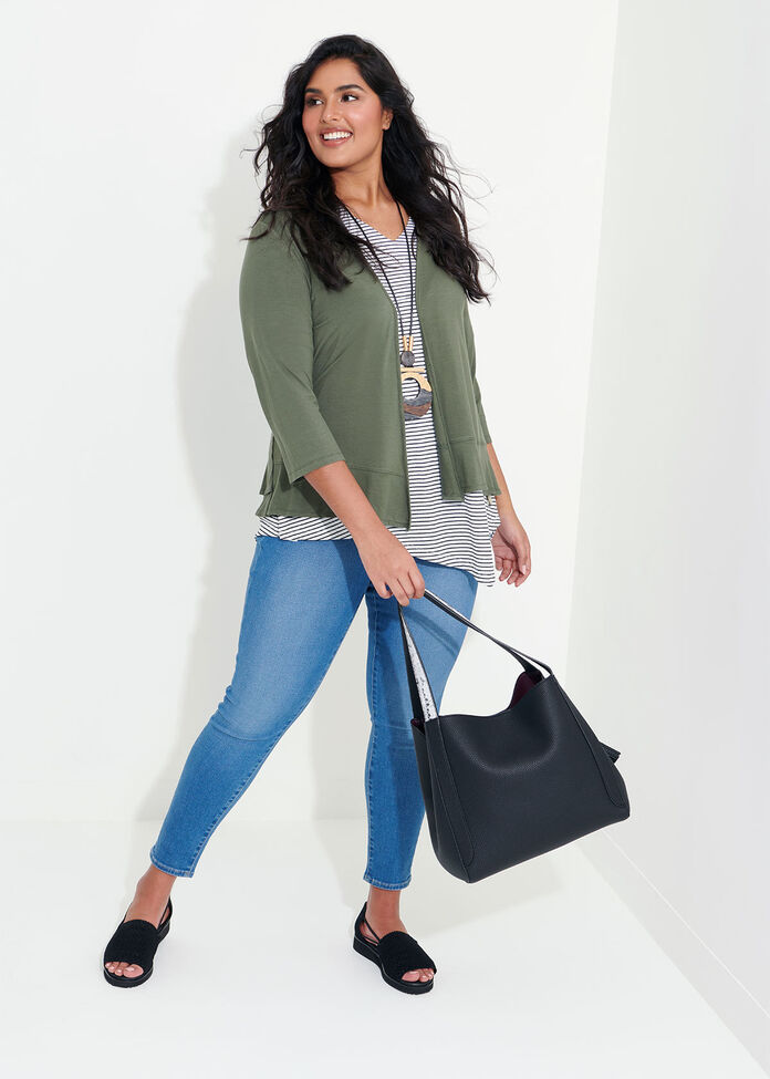 Shop Plus Size Walk With Me Cardi in Green | Taking Shape AU