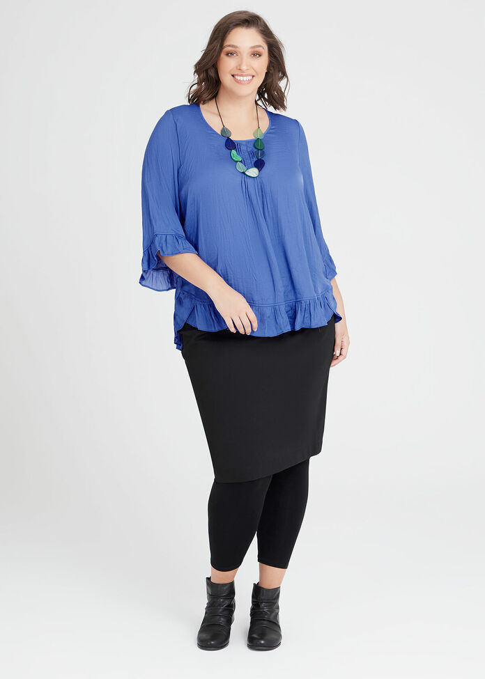 Shop Plus Size Bamboo Ponte Ivy Skirt in Black | Taking Shape AU